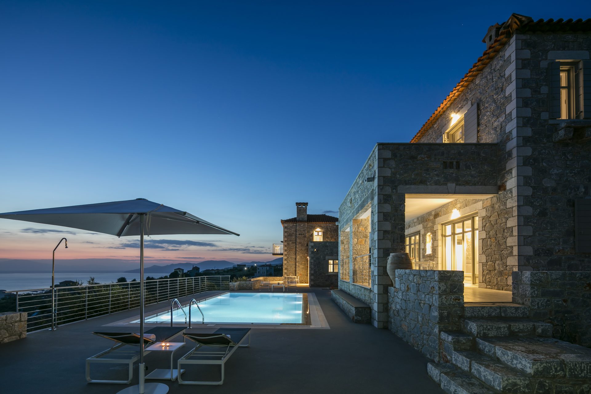 Two Luxurious Seaview Villas for sale in Mani Peloponnese. ID Pev-845 ...